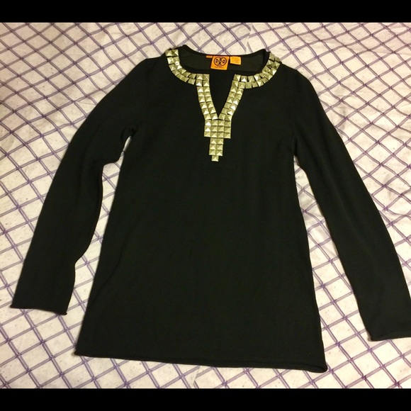 Tory Burch | Tops | Saletory Burch Nwot Winnie Studded Wool Tunic ...